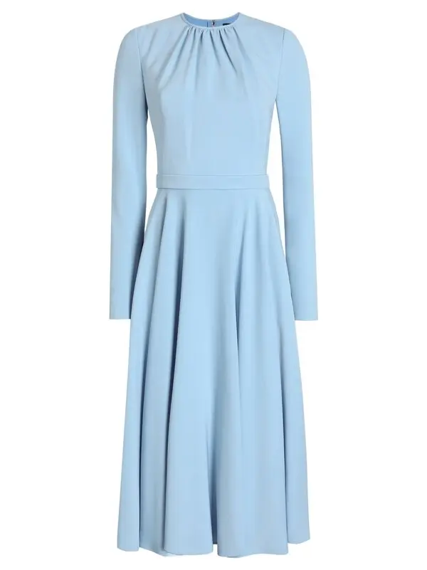 Dolce & Gabbana Structured Cady Dress Dresses Viscose - Azure