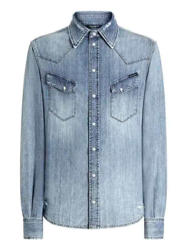 Dolce & Gabbana Denim Shirt Denim Multi-colored - Multicolor