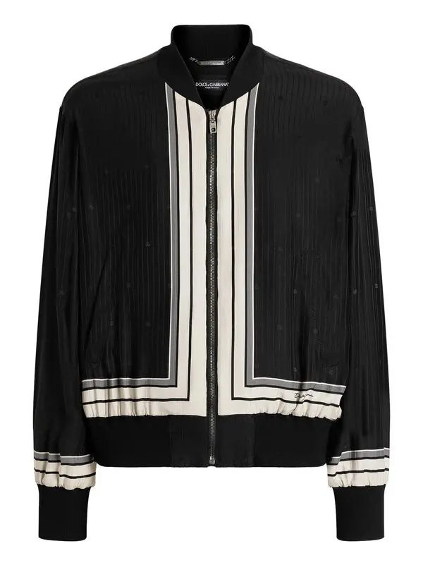 Dolce & Gabbana Printed Oversized Bomber Jacket - Multicolor