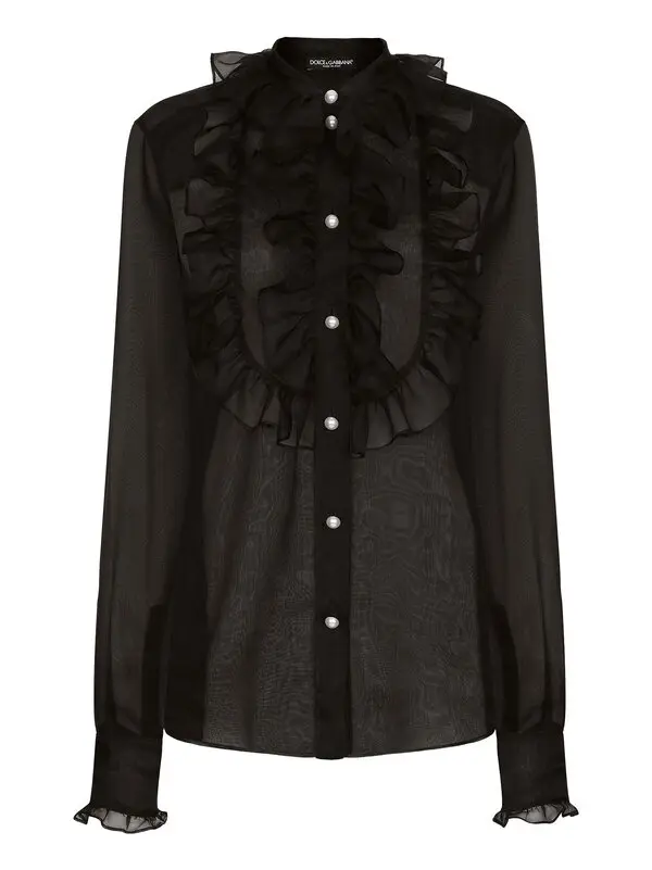 Dolce & Gabbana Camicia Shirts And Tops - Black