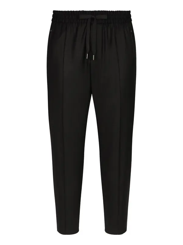 Dolce & Gabbana Wool Jogging Pants Pants And Shorts - Black
