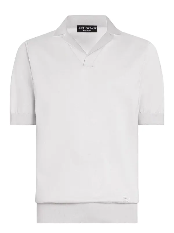 Dolce & Gabbana Polo M/corta Sweaters And Cardigans Gray - Grey