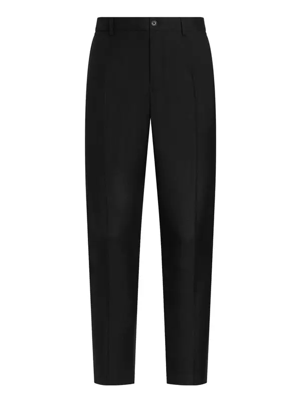Dolce & Gabbana Virgin Wool Trousers - Black