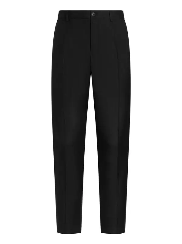 Dolce & Gabbana Virgin Wool Trousers - Black