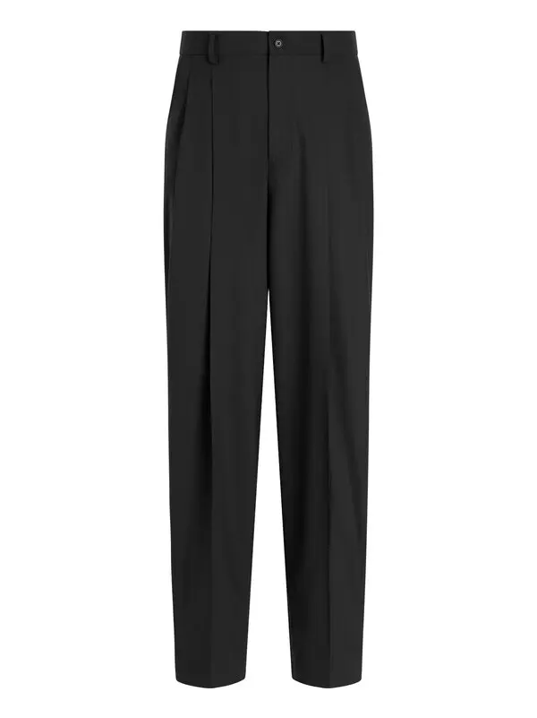 Dolce & Gabbana Virgin Wool Trousers - Brown