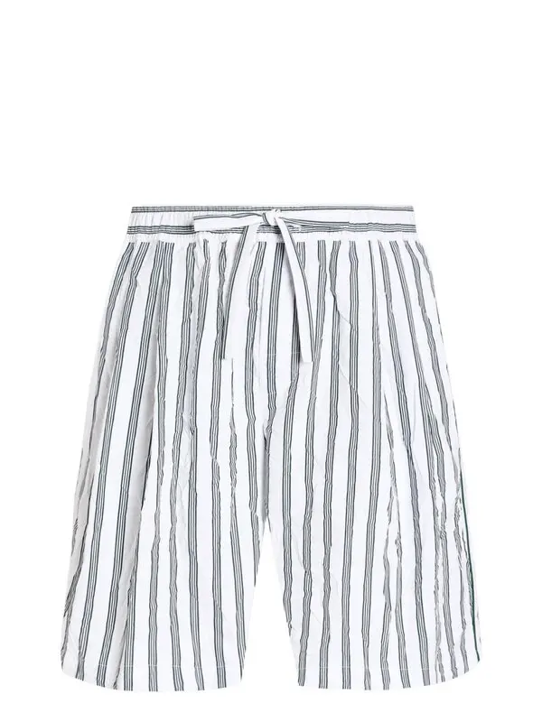 Dolce & Gabbana Crinkled Striped Poplin Jogging Boxer Shorts - Multicolor