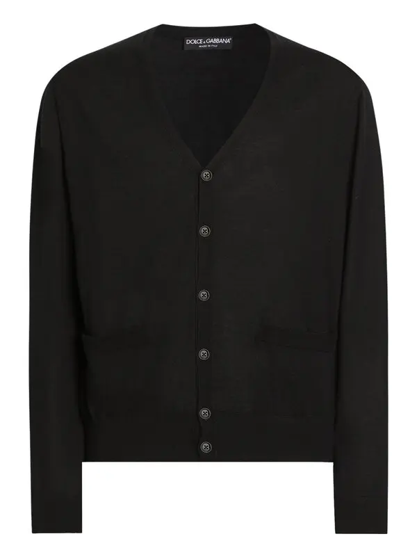 Dolce & Gabbana Cashmere Button-front Cardigan - Black
