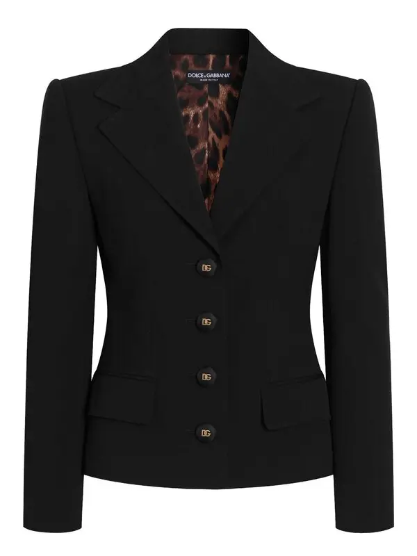 Dolce & Gabbana Single-breasted Jacket Blazers - Black
