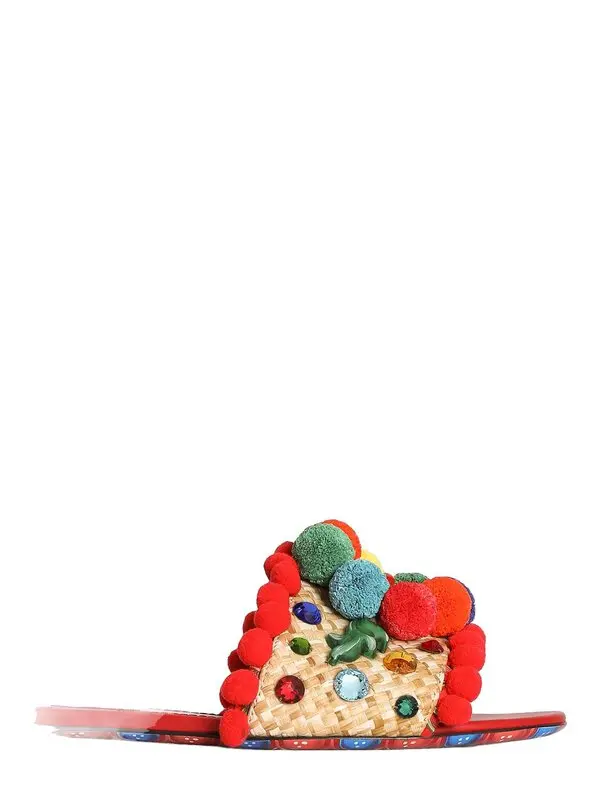 Dolce & Gabbana Ciabatta Flat Slides And Mules - Multicolor
