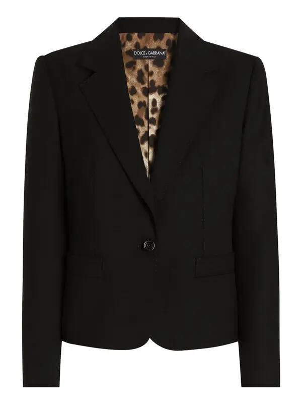 Dolce & Gabbana Bi-stretch Sallia Jacket Blazers - Black