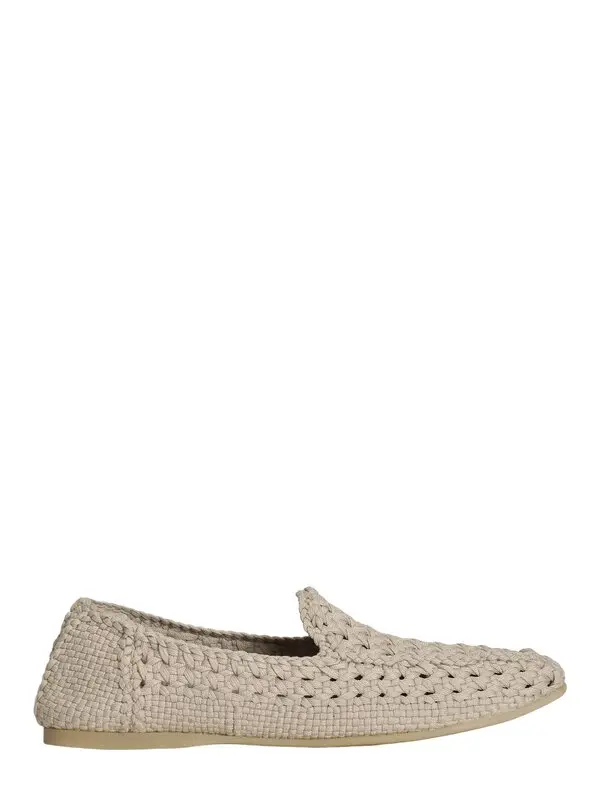 Dolce & Gabbana Calfskin Slipper Loafers - Beige