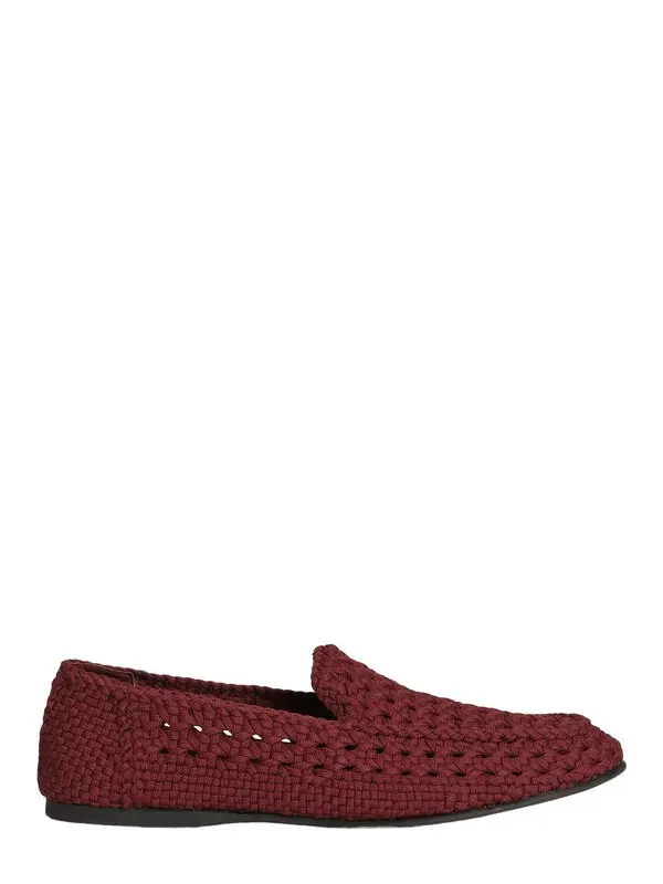 Dolce & Gabbana Suede Driver Shoes And Loafers - Red