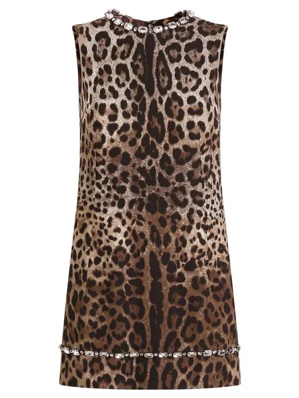 Dolce & Gabbana Leo- Cady Dress Dresses Animal - Print