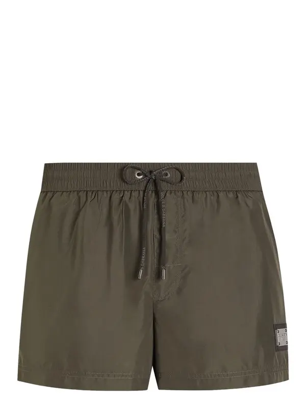 Dolce & Gabbana Canvas Beachwear Swim Boxers - Multicolor