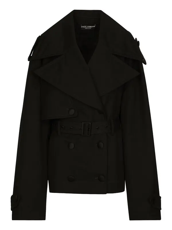 Dolce & Gabbana Double-breasted Belted Jacket - Black