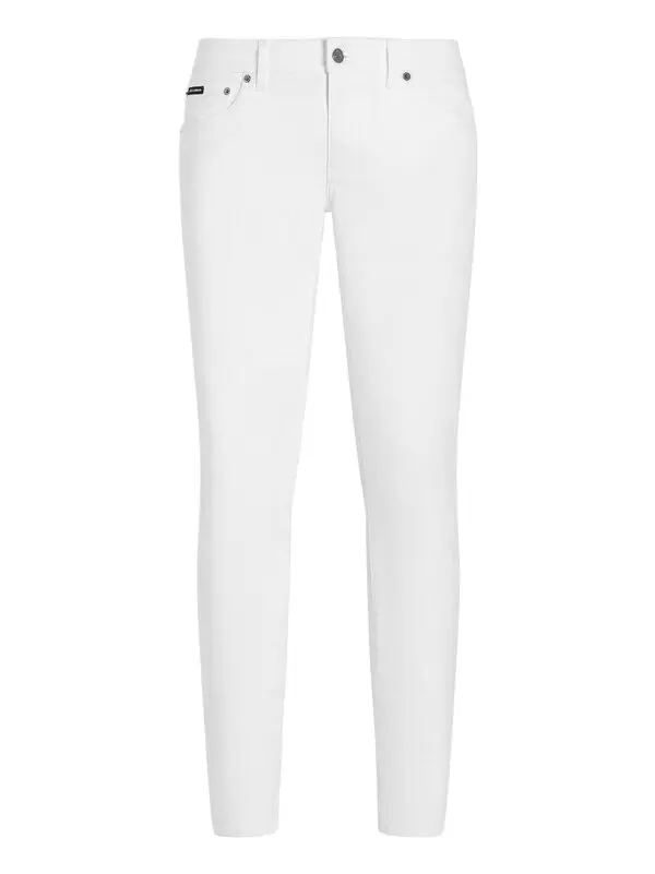 Dolce & Gabbana Slim Fit Denim Trousers - Multicolor