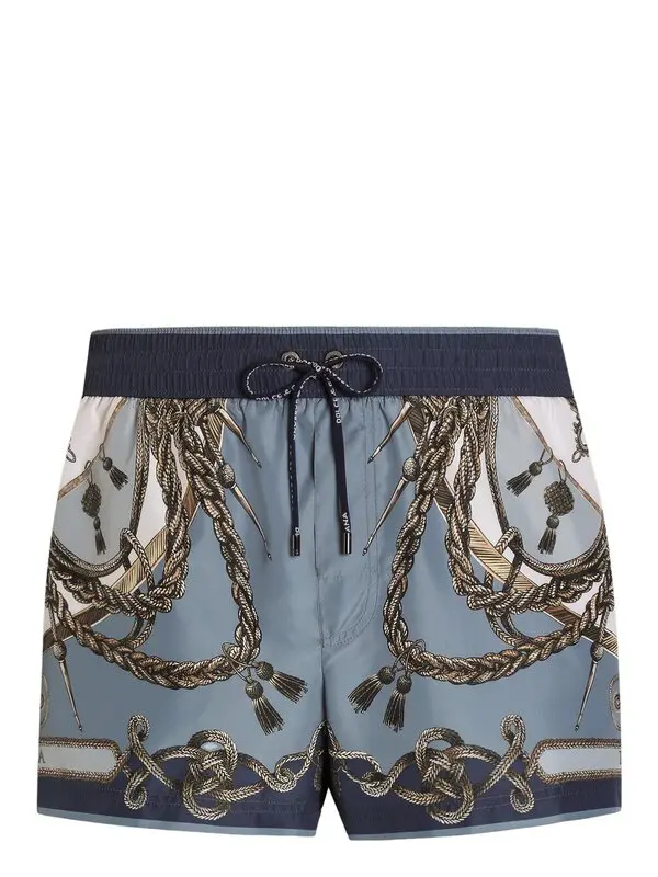 Dolce & Gabbana Cargo-print Swim Boxers - Multicolor