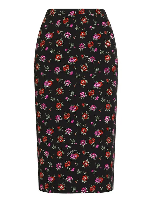 Dolce & Gabbana Floral-print Straight Skirt Skirts - Multicolor