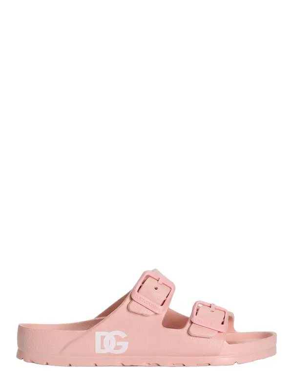 Dolce & Gabbana Double Strap Sandals - Pink