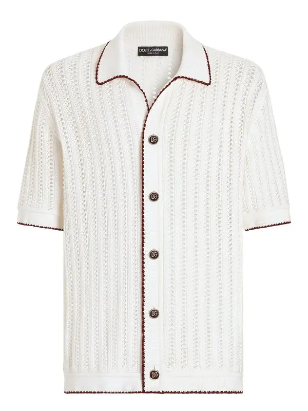 Dolce & Gabbana Camicia M/c Sweaters And Cardigans - White