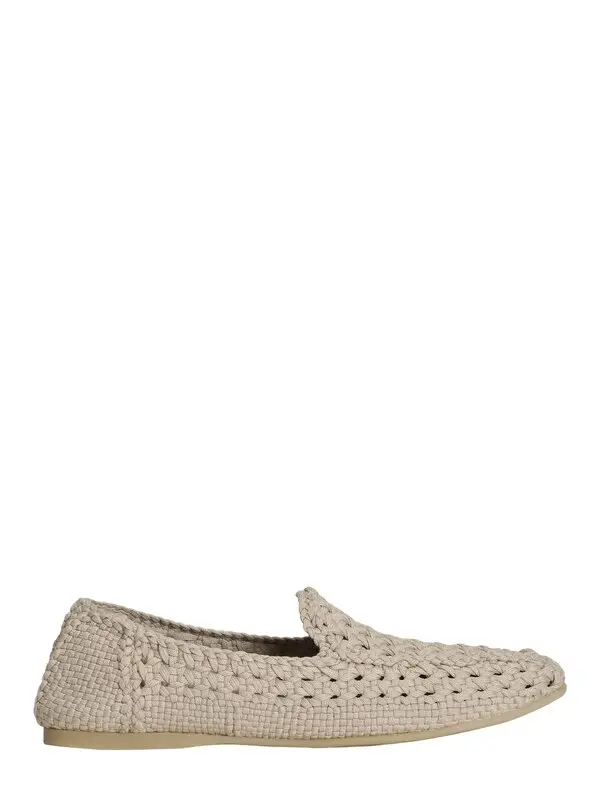 Dolce & Gabbana Hand-woven Driver Shoes - Beige