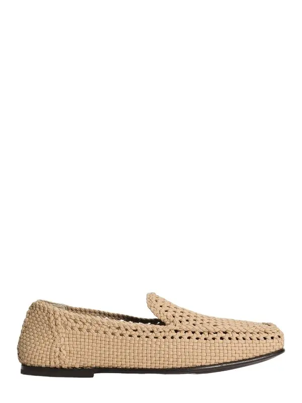 Dolce & Gabbana Woven Driver Shoes - Brown