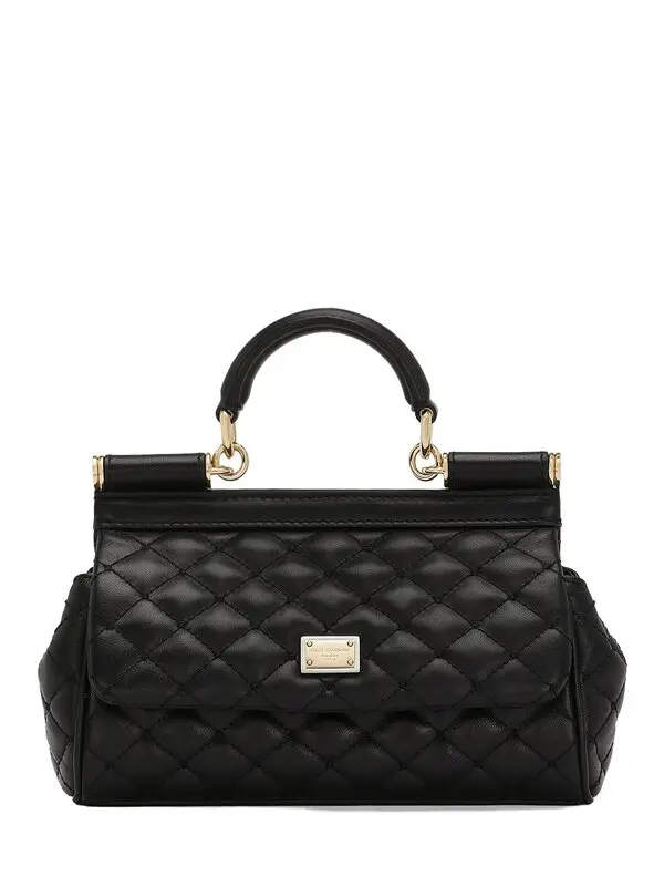 Dolce & Gabbana Small Sicily Handbag Handbags Leather - Black