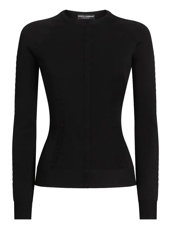 Dolce & Gabbana Viscose Cardigan - Black