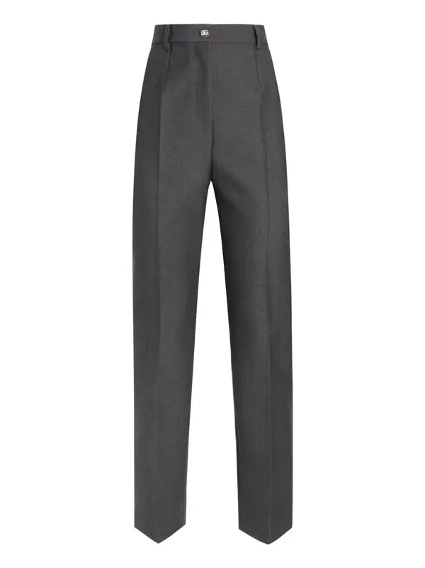 Dolce & Gabbana Tailored Woolen Pants Pants And Shorts Gray - Grey