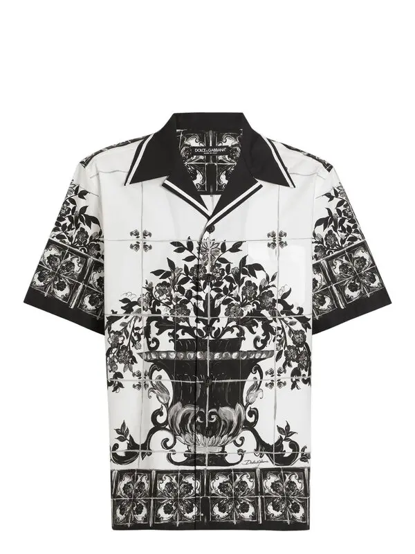 Dolce & Gabbana Majolica-print Poplin Hawaii Shirt Shirts - Multicolor