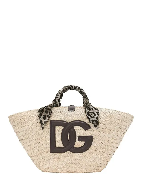 Dolce & Gabbana Shopping Tote Bags Animal Print - Multicolor