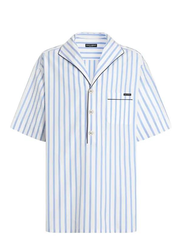 Dolce & Gabbana Striped Poplin Shirt Shirts - Multicolor