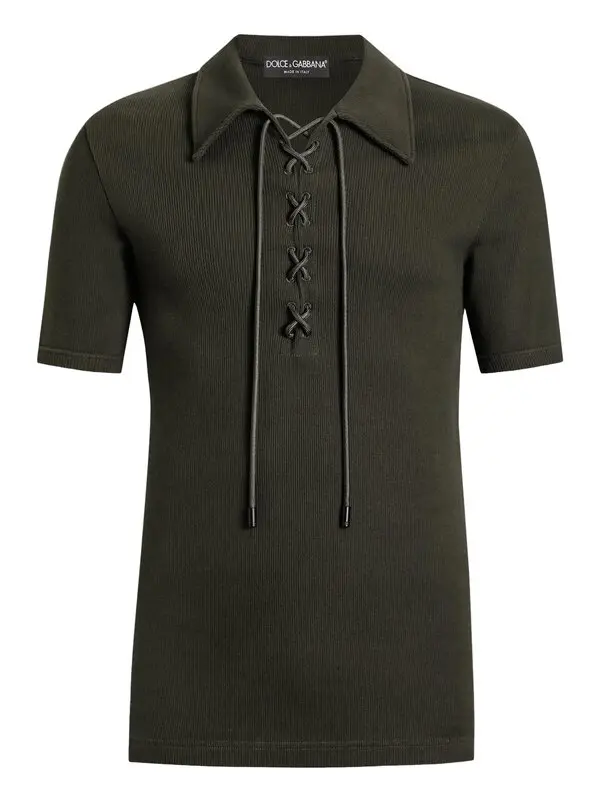 Dolce & Gabbana Cotton Interlock Polo T-shirt T-shirts And Polos - Brown