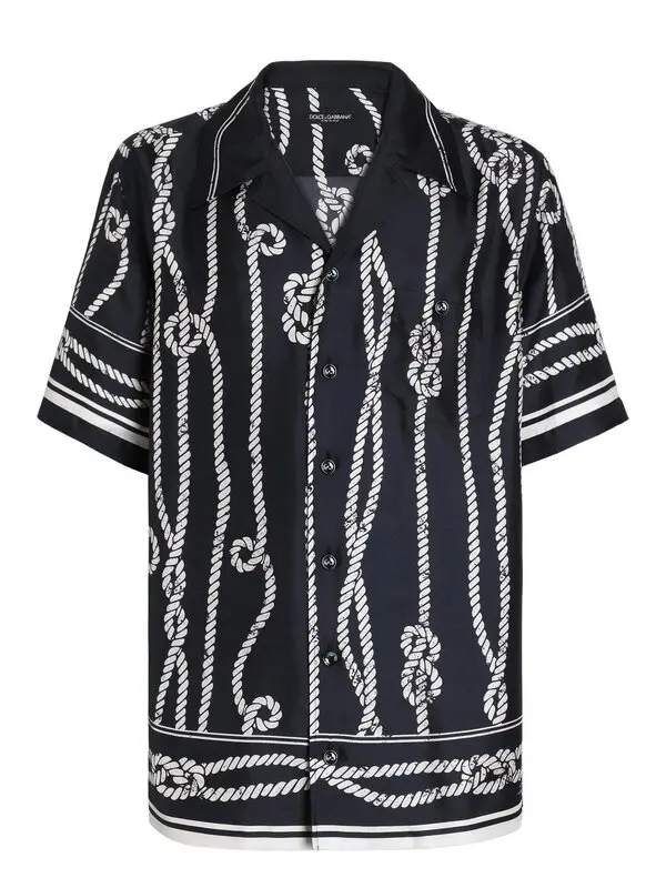 Dolce & Gabbana Marina-print Silk Twill Hawaii Shirt Shirts - Multicolor