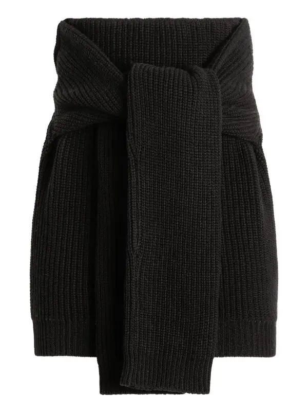 Dolce & Gabbana Wool Knit Skirt - Black