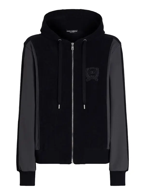Dolce & Gabbana Cotton Terry Sweatshirt Sweatshirts - Blue