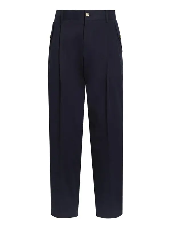 Dolce & Gabbana Cotton Trousers Pants And Shorts - Blue