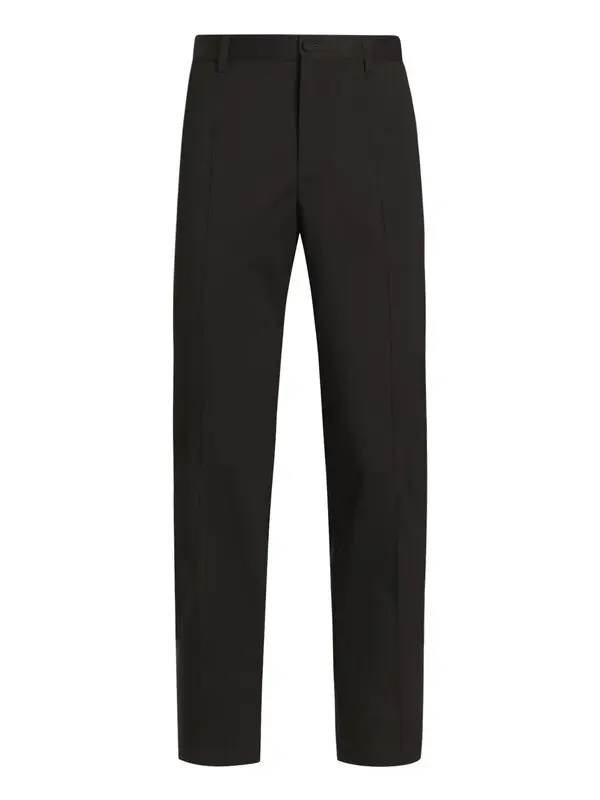 Dolce & Gabbana Stretch Wool Canvas Trousers - Black