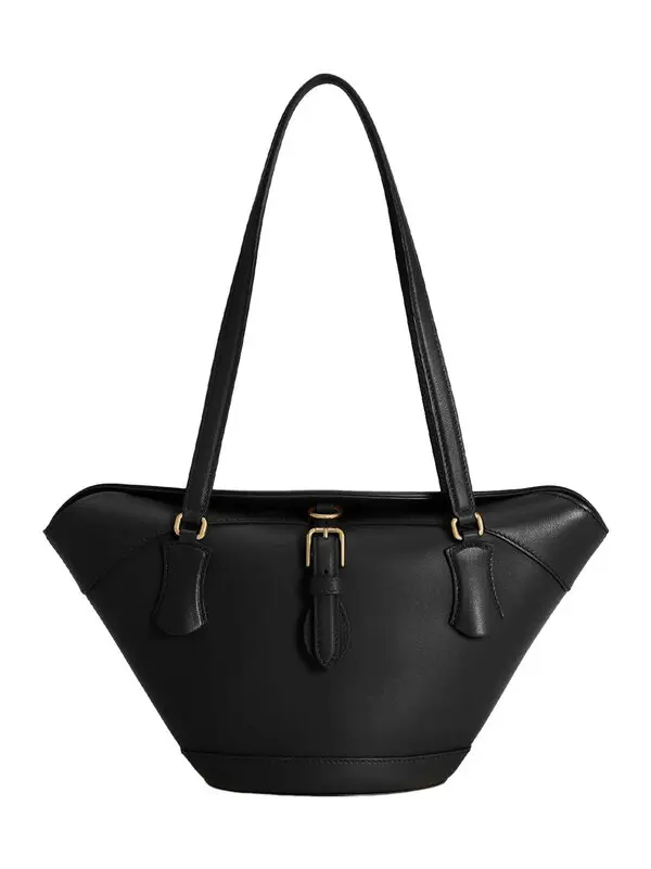Dolce & Gabbana Capri Crow's Nest Tote Bags Leather - Black