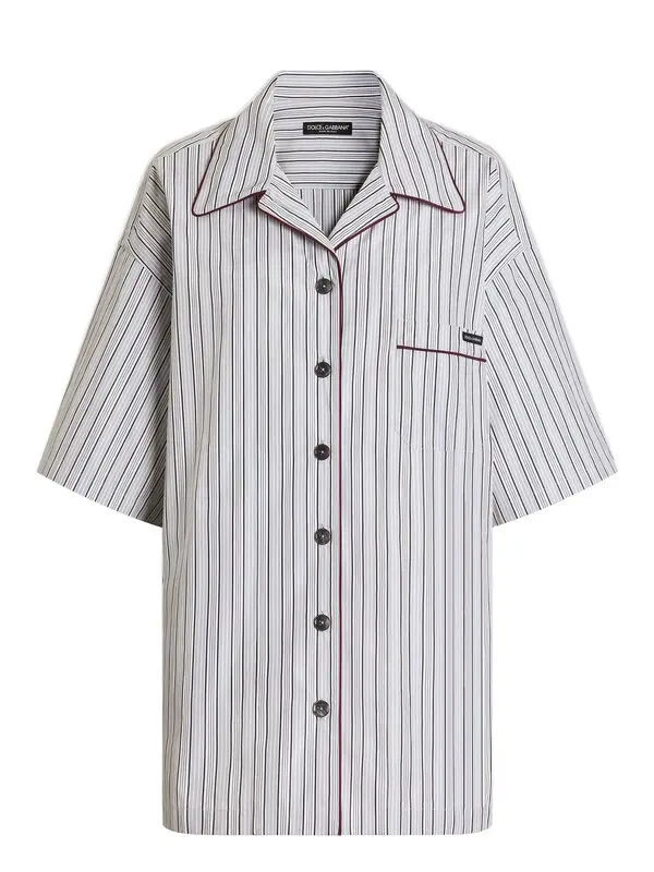 Dolce & Gabbana Striped Poplin Shirt Shirts And Tops Multi-colored - Multicolor