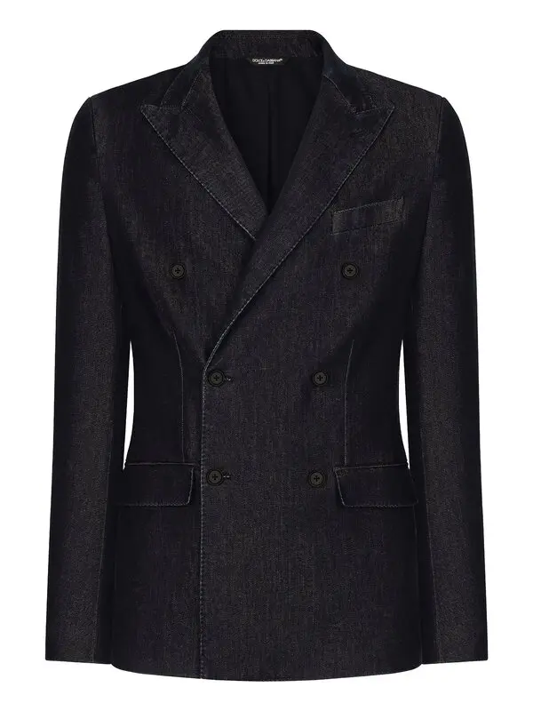 Dolce & Gabbana Double-breasted Denim Jacket - Multicolor