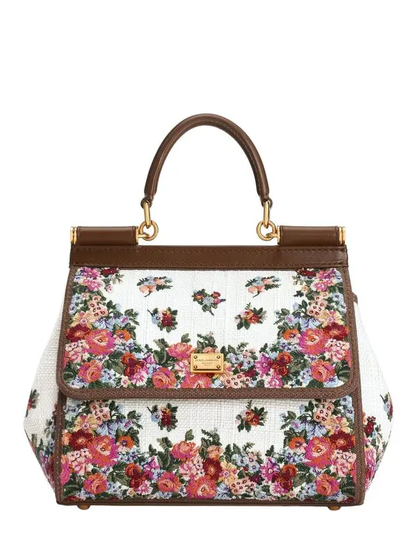 Dolce & Gabbana Sicily Medium Embroidered Handbag Handbags - Multicolor