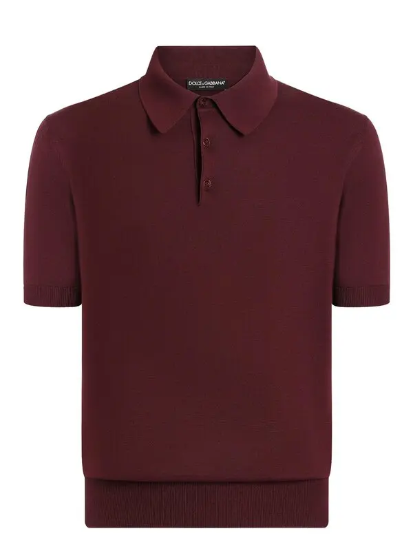 Dolce & Gabbana Short-sleeved Cotton Polo-shirt Sweaters And Cardigans Multi-colored - Multicolor