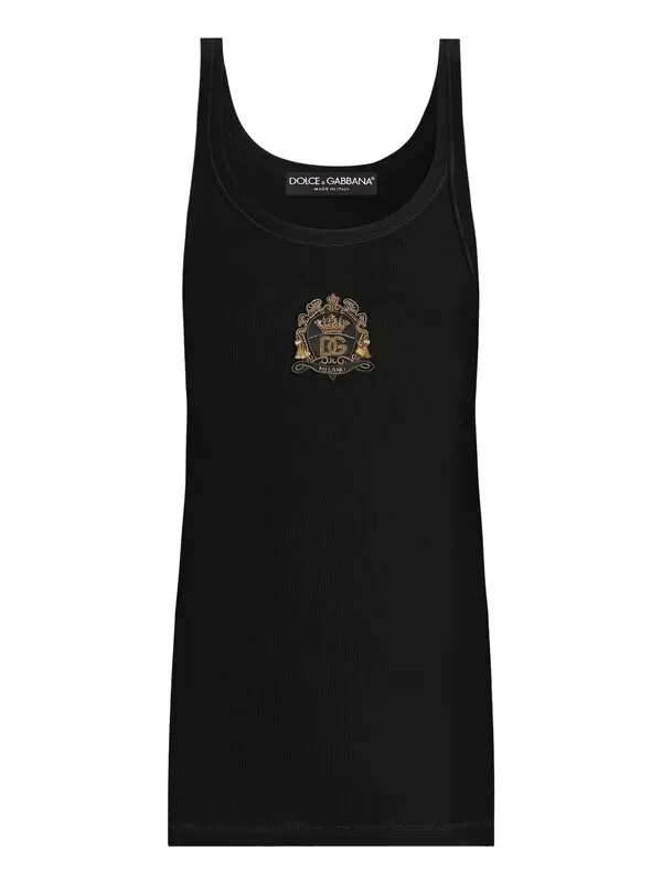 Dolce & Gabbana Cotton Tank Top - Black