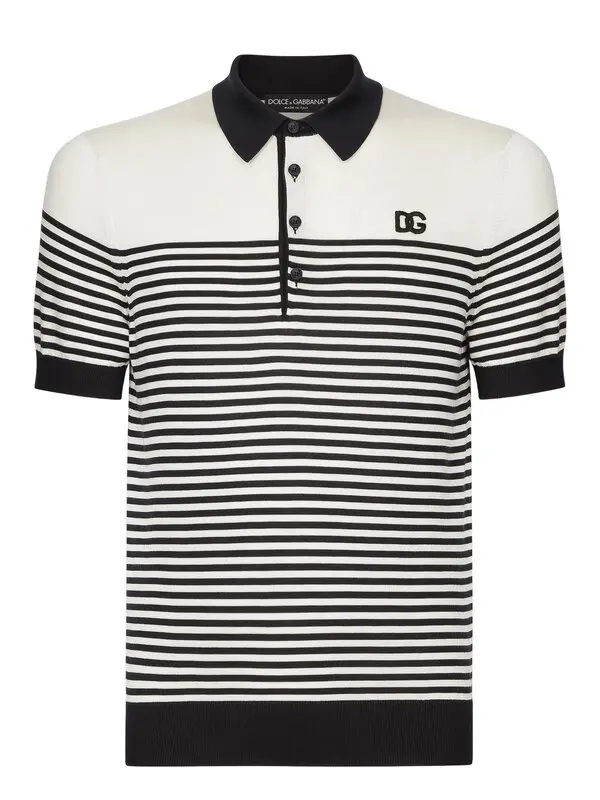 Dolce & Gabbana Polo Manica Corta Sweaters And Cardigans - Multicolor