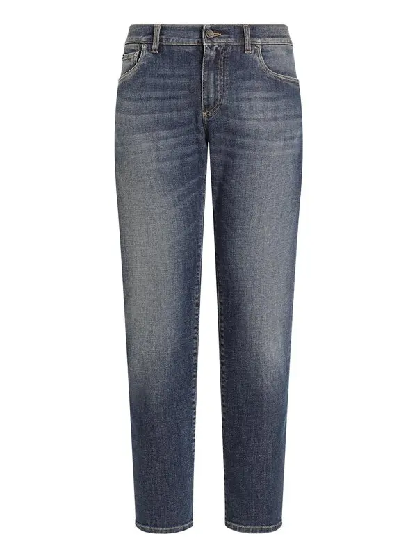 Dolce & Gabbana Pantalone Denim Multi-colored Cotton - Multicolor