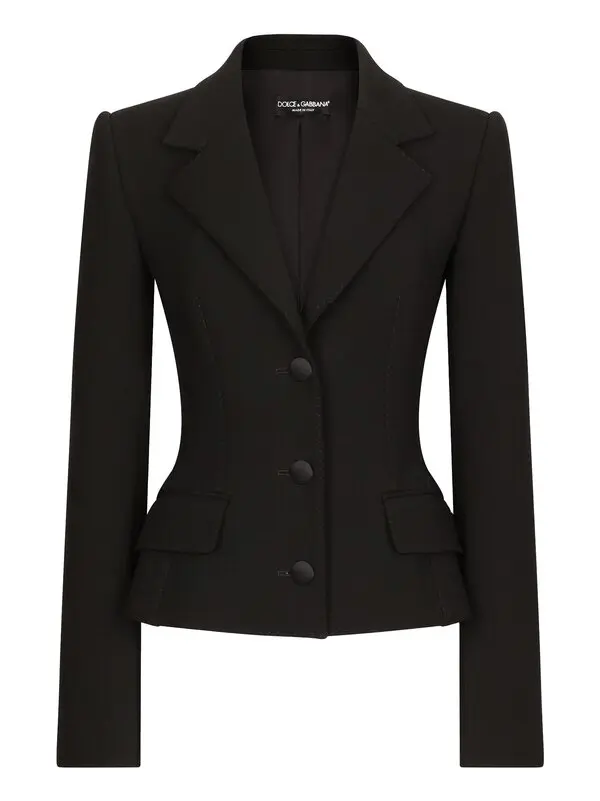Dolce & Gabbana Giacca Blazers Wool - Black