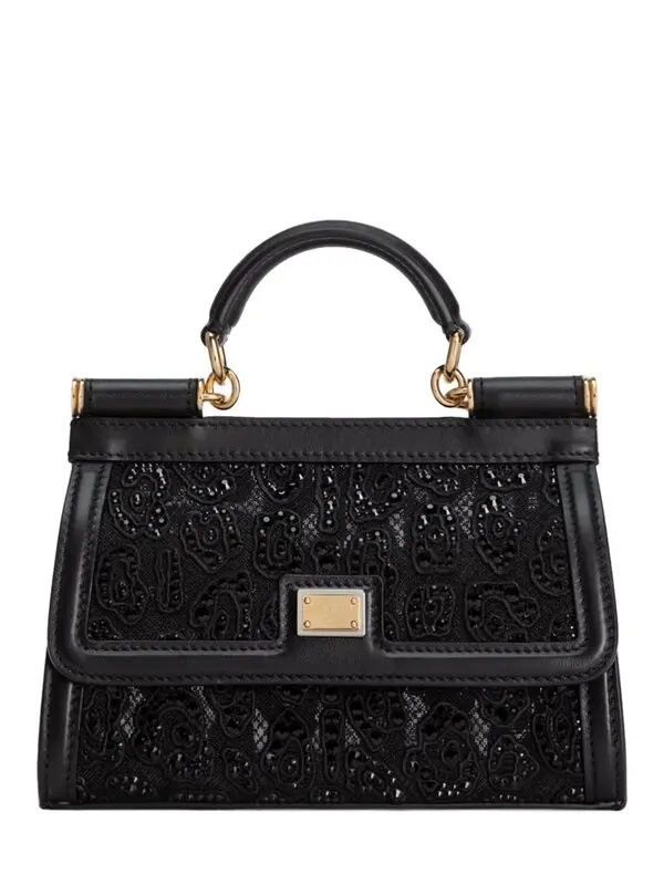 Dolce & Gabbana Small Sicily Handbag Black - Multicolor