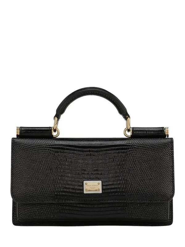 Dolce & Gabbana Iguana-print Mini Bag Leather - Black