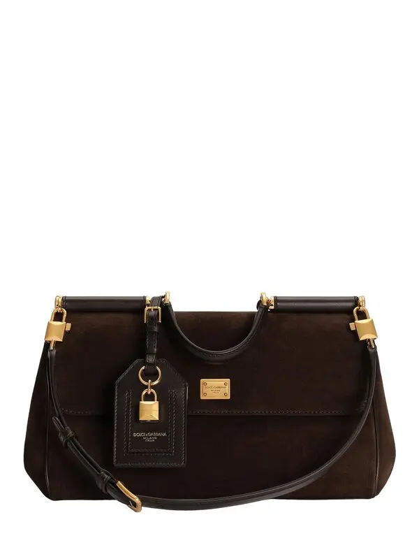 Dolce & Gabbana Medium My Sicily Handbag In Split And Smooth Calfskin Handbags - Multicolor